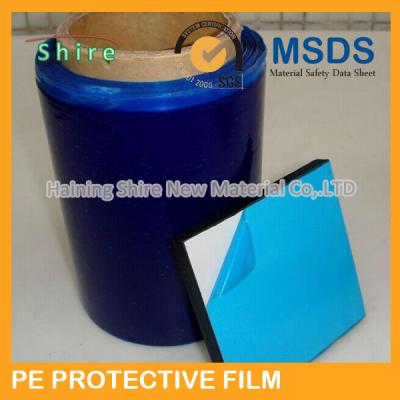 China Aluminium Plate Sheet Protective Film Adhesive Blue PE Protective Film For Aluminum Coil for sale
