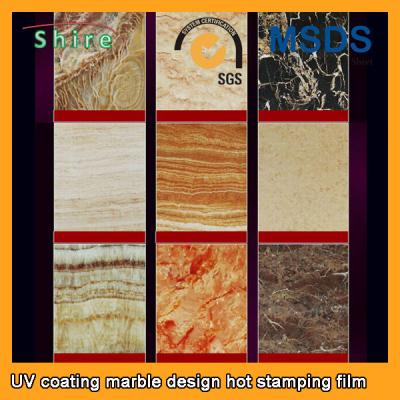 China PVC Wall Panels PET Heat Transfer Film With Wood Grain Or Marble Printed for sale