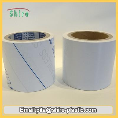 China Stainless Steel Laser Masking Film , Temporary Transparent PVC Lamination Film for sale