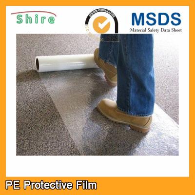 China Durable Carpet Shield Self Adhesive Film , Plastic Protective Carpet Film PE Material for sale