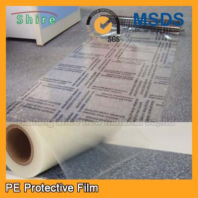 China Self Adhesive Carpet Protector Film , Transparent Plastic Carpet Film Protector for sale