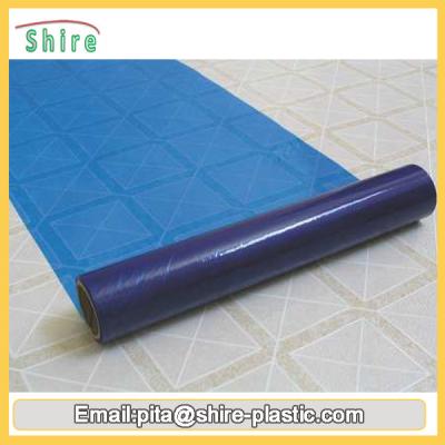 China Temporary Adhesive Plastic Floor Protection Film For Damage Prevention for sale