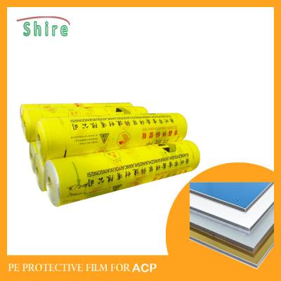 China Black & White 50 Mic * 1250mm * 500m Aluminum Composite Panel Protection Film Rolls for sale