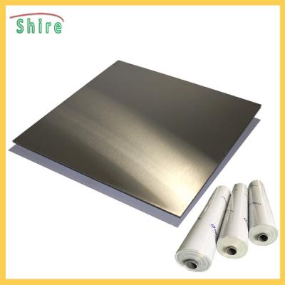 China Metal Wire Drawing Board Pvc Cling Film , Self Adhesive Pvc Film Roll Anti Dust for sale
