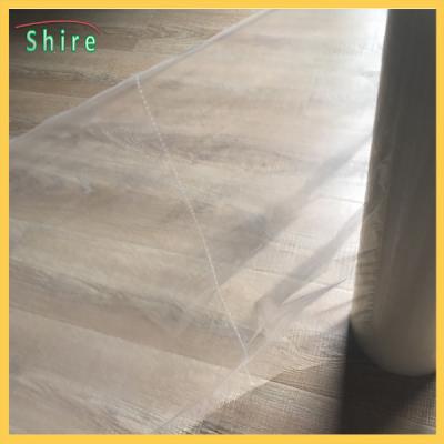 China Crack Line Carpet Protection Film Poly Ethylene sticky carpet protector roll for sale