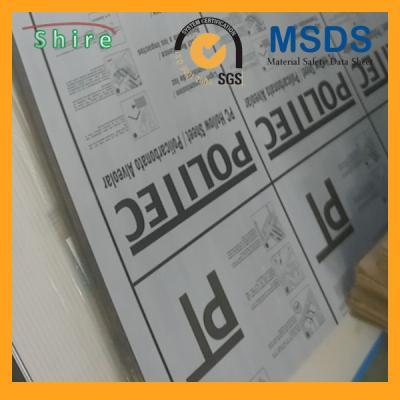 China PC Sheet Protective Film Extrusion PC Panel  Protection Film Polycarbonate  Sheet Protective Film for sale