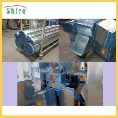 China 24 X 200 Shrink Wrap Duct Protection Film Roll Shrink Wrap In Blue Color for sale