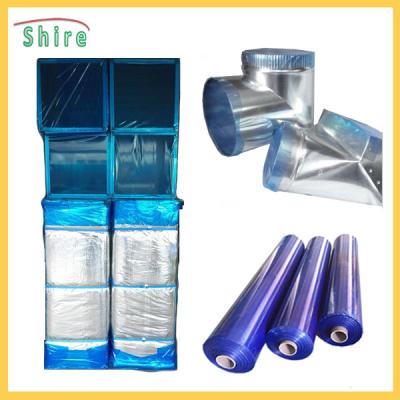 China Customized Printable Transparent Blue HVAC Duct Protection Tape Duct Protection Film Blue for sale