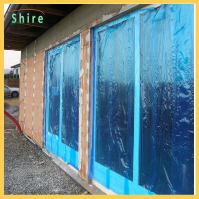China Blue Color Temporary Window Film Rolls Temporary Protection Window Films for sale