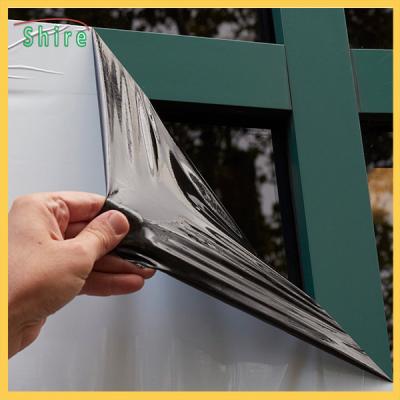 China Printable Black & White Temporary Aluminum Window Frame Protection Tapes PE Protection Tape for sale