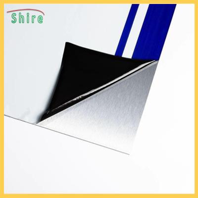 China Mirror Finish Stainless Steel Protective Film Low Tack Black & White Protection Film for sale