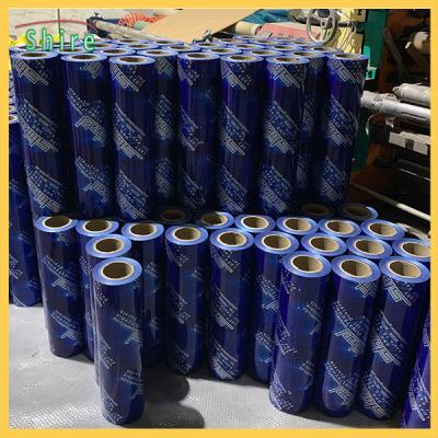 China Removable Light Blue Duct Protective Film Self Adhesive PE Protective Film for sale