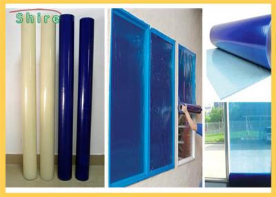 China Blue Self Adhesive Window Protection Film Out Building Construction Glass Protect Cover for sale