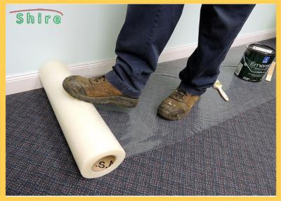 China Temporary Adhesive Carpet Protection Film 25-150 Mirons Carpet Protector Roll for sale