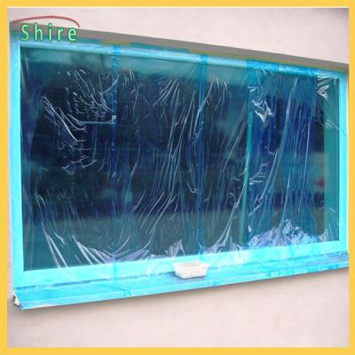 China Auto Glass Door Temporary Blue Color Protection Films for sale