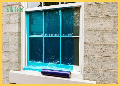 China Blue Window Wrap During Construction Clear Window Glass Protection Film Resistant To 6 Months UV for sale