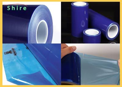 China Printable Blue Window Glass Surface Protective Film Anti Scratch Transparent Glass Cover for sale