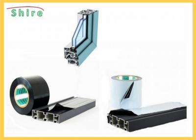 China Temporary Medium Tack Adhesive Window Frame Protection Tape Black And White Films for sale