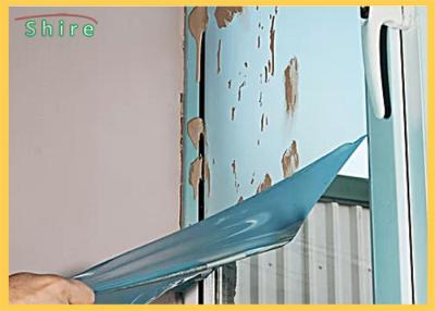 China Outdoor Construction Glass Protect Cover Blue Self Adhesive Window Protection Film for sale