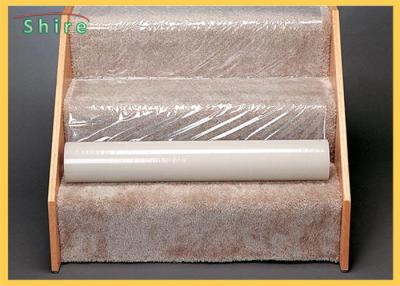 China Self Adhesive Carpet Protection PE Film Clear Plastic Carpet Protector for sale