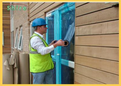 China Dustproof Blue PE Protective Film / Window Glass Temporary Protection Film for sale