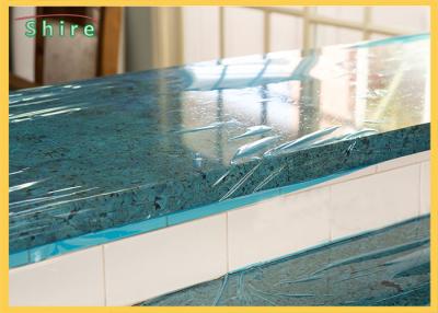 China Self LDPE Dust Barrier PE Temporary Protective Film , Plastic Marble Protective Film for sale