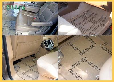 China Auto Carpet Protective Film With Printing And Perforate Car Floor Protection Film for sale