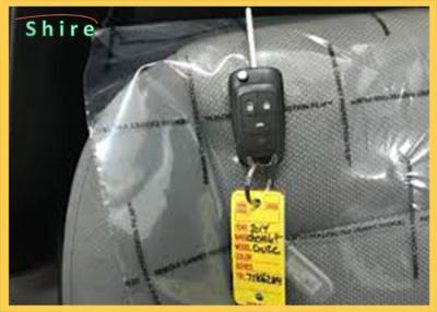 China Auto Adhesive Carpet Floor Protection Film 4 Mil Perforated Every 24 Inch Long for sale