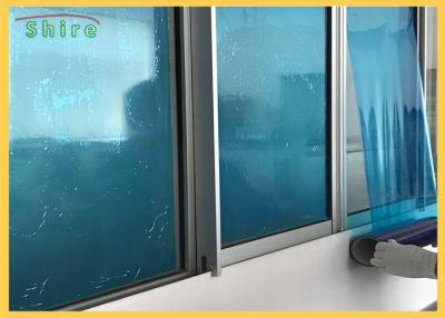 China Tearable Blue Color Window Glass Protection Film , Temporary Protection Film for sale