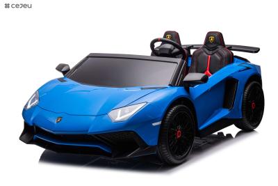 China Kids 12V Ride On Licensed Lamborghini Aventador SV Sports Car Toy   Parent Control for sale