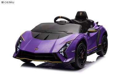 중국 Kidzone Kids Electric Ride On 12V Licensed Lamborghini Aventador SV Battery Powered Sports Car Toy 판매용