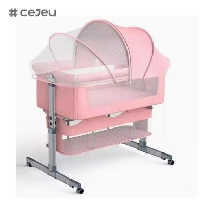 Cina CJ-BBJ-006 Nuovo all'ingrosso portatile pieghevole rimovibile a basso prezzo di qualità garantita Rocker pieghevole Culla per bambini dormente C in vendita
