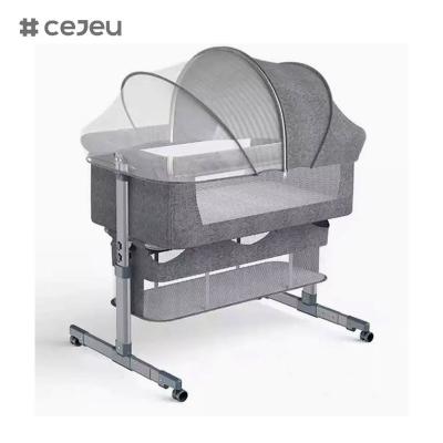 Cina CJ-BBJ-006 Nuovo all'ingrosso portatile pieghevole rimovibile a basso prezzo di qualità garantita Rocker pieghevole Culla per bambini dormente C in vendita