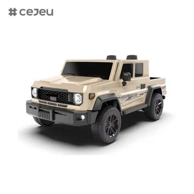 중국 CJ-TTXB-HZBB-985 2025 신형 전기 4WD 트럭 어린이 4x4 휠 3-8 년 2 좌석 전원 전동 RC 판매용