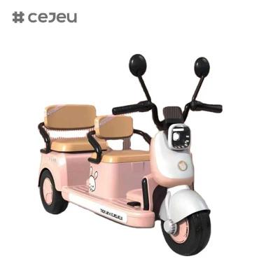 China CJ-ML-002 Manufacture Kids Notor Bike with Two Seat Battery Powered Motorcycle for Kids Ride On for sale