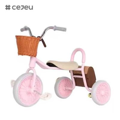 China CJ-BY-02 Hot Children's Tricycle Bicycle Children's Tricycle Stroller Anti-rollover Pedal with Shaking Pedal Tricycle for sale