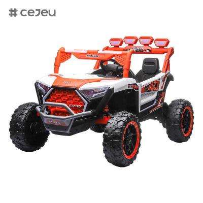 China CJ-YT-178 2026 New Model Children's Electric Four-Wheel Off-Road Car Dual Seat Remote Control Rechargeable Plastic Toy for Boys Girls for sale