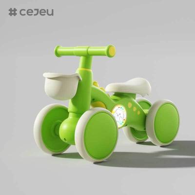 China CJ-XGD-02 Customizable Toddler Twist Car 2-6Yrs - Pedal-Free 4-Wheel Scooter with Flashing LED Lights for sale