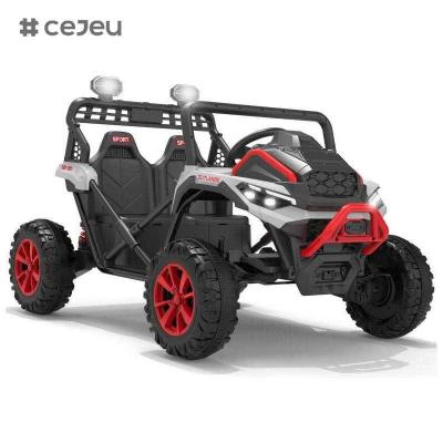 China CJ-XH-JC610 4x4 Battery Powered Kids Electric UTV Ride on Car Buggy for Children with Parental Remote for sale