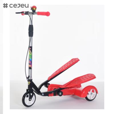China CJ-XY-001 Children's Biwing Children's Three-wheel Scooter Fitness Frog Double Pedal Pedal Manufacturers Wholesale for sale