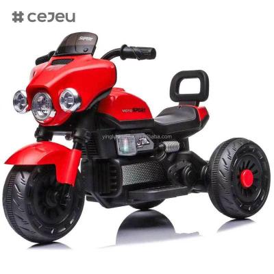 China CJ-XGZ606 Factory Direct Sale Electric Children's Motorcycle Boys Small Fashionable Music Tricycle with Lighting 2 to 4 Years 6V for sale