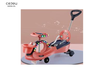Cina Front Basket Kids Swing Cars 36 mesi si contorce la tirata blu dell'asta di spinta dell'automobile dai genitori in vendita