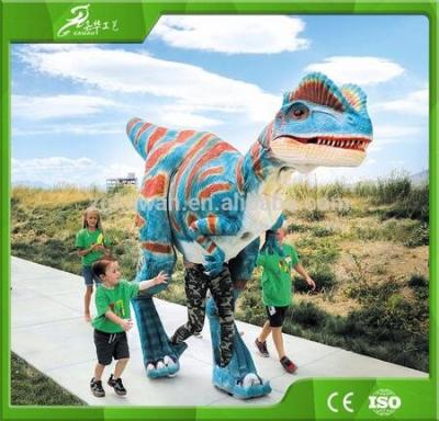 China KAWAH Animatronic Adult Life Like Man Riding Dinosaur Costume for sale