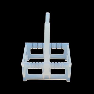 China Ultra-High Purity PFA Injection Molded Wafer Cleaning Cassette for Semiconductor Processing for sale