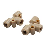 China High-Performance PEEK Chromatography Tee Joint / Precision Liquid Connector for Analytical Instruments for sale