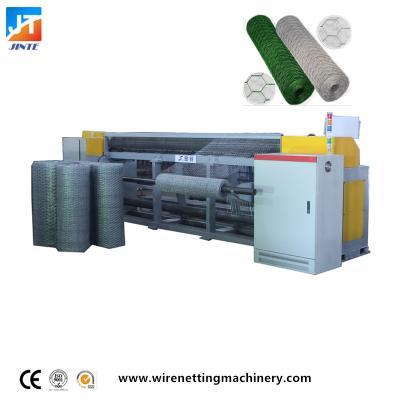 China Automatic reverse twist hexagonal wire netting machine Max Mesh Weaving Width Heavy Duty gabion machine for sale