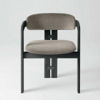 China Black Solid Wood Nordic Dining Chair 570x520x750mm Strong Durable Custom Color for sale