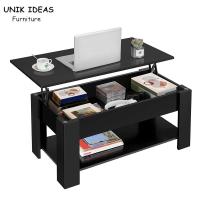 China Multifunctional Lift Top Coffee Table 38.6x19.7x16.5-21.7 Inch Square Tea Center Table for sale