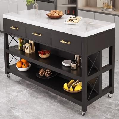 China Wholesale Kitchen Restaurant Dining Side Table Storage Cabinet Backup Dining Table for sale