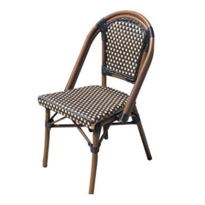 China Outdoor Patio Furniture French Style Rattan Chair Paris Cafe Parisian Bistro Chairs for sale
